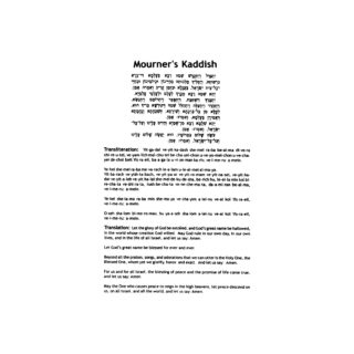 Jewish Kaddish Prayer Cards – Monarch Resources