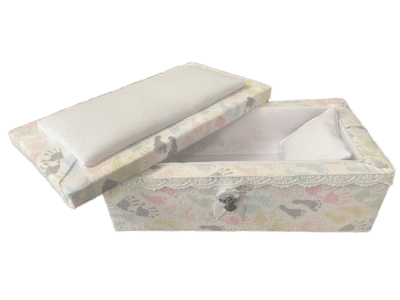 Nursery Inspired Flannel Flat Top Casket – Monarch Resources