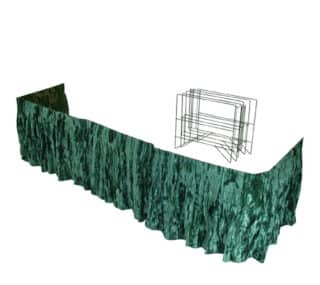 Single-Faced Drape System Complete with Frame – Monarch Resources
